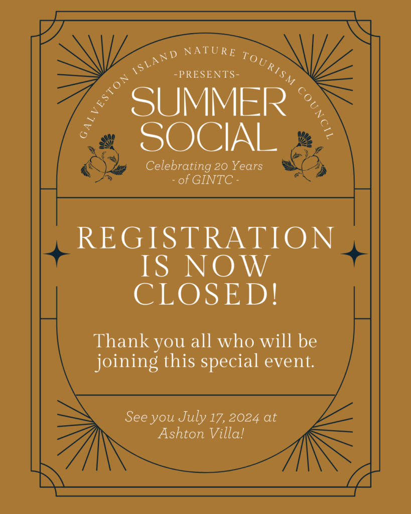 2024 Summer Social Graphic - Registration is now Closed - Galveston ...